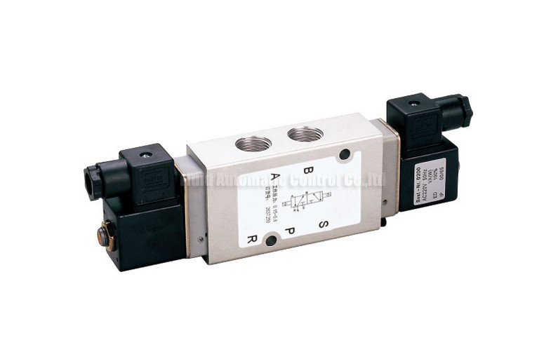 Aluminum 5-Way Solenoid Operated Directional Control Valve G1/8" - G1/2"