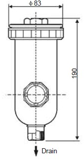 Aluminum Automatic Drainer 0.15MPa - 2MPa For Pneumatic Automation System