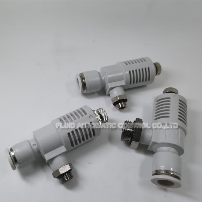 Pneumatic Quick Exhaust Valve With Speed Control And Silencer For High ...